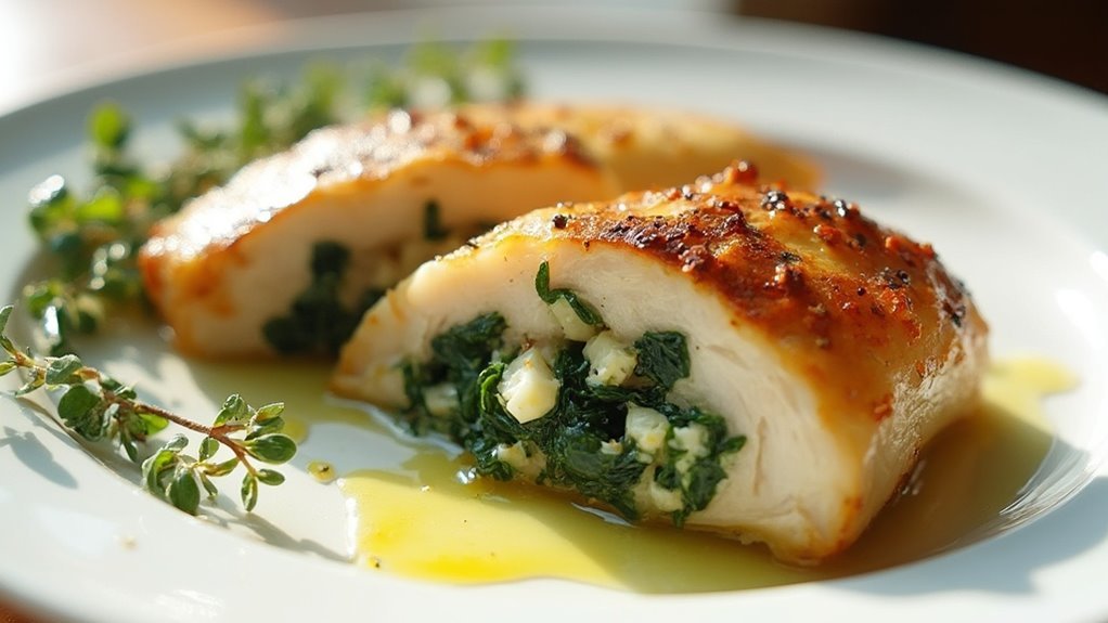 Spinach and Feta Stuffed Chicken Breast - askmsrecipe.com